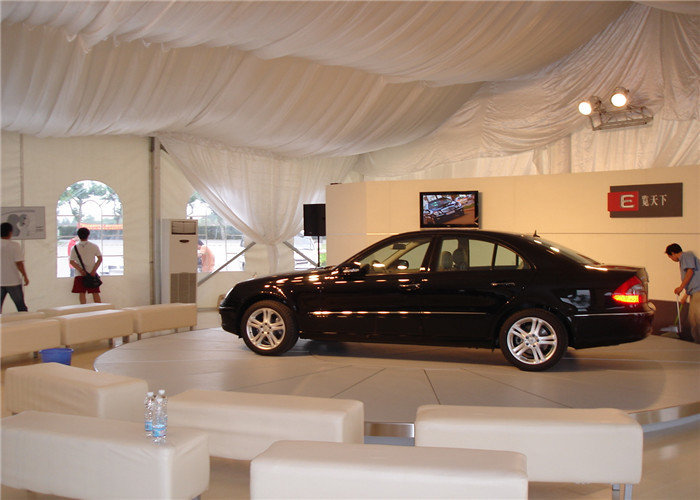 Marquee Outdoor Exhibition Tents For Car Trade Show PVC Cover / Clear Window