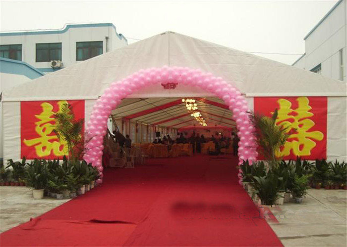 White Used Aluminum Outdoor Event Tents , Outdoor Party Tents For Weddings