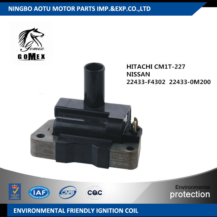 HITACHI CM1T-227 Car Ignition Coi , NISSAN 22433 - F4302 22433 - 0M200 Ignition System Coil