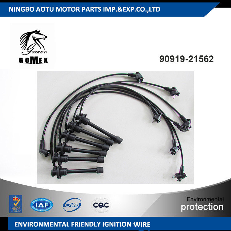 High voltage silicone Ignition wire set, ignition cable kit, spark plug wire 90919-21562 for TOYOTA