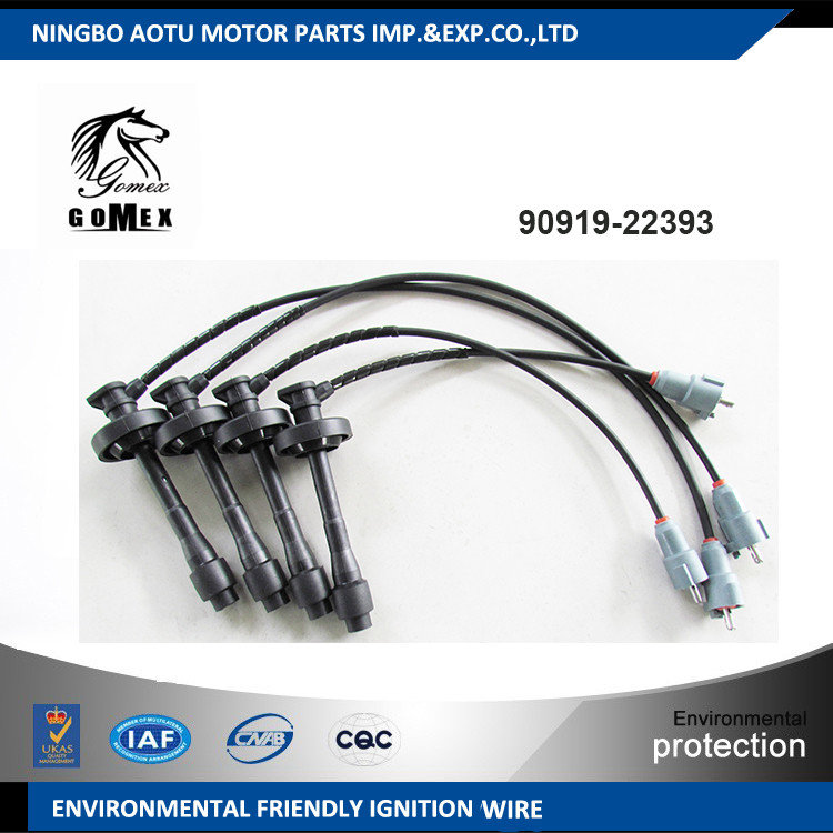 High Temperature Ignition Wire Set 90919-22393 Solid Core Spark Plug Wires
