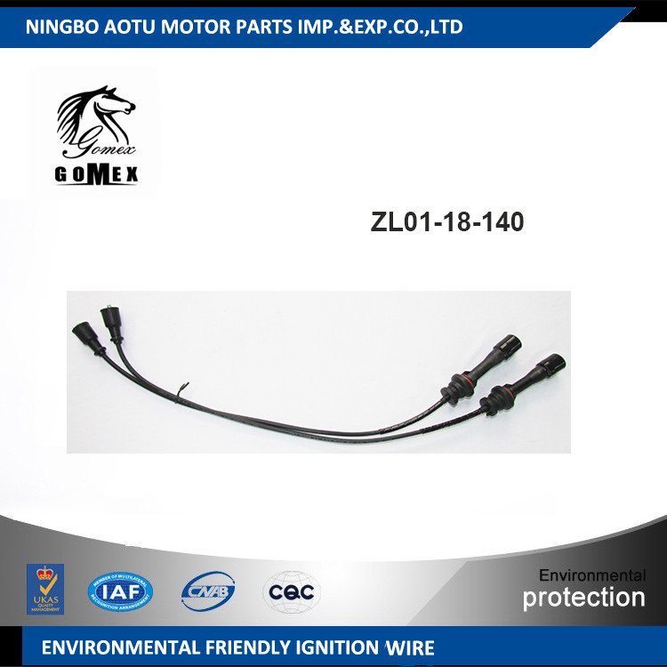 High voltage silicone Ignition wire set, ignition cable kit, spark plug wire ZL01-18-140 for MAZDA