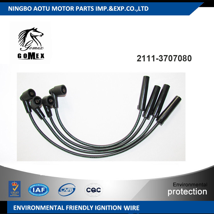 High Voltage Silicone Ignition Wire Set , Spark Plug Wire 2111-3707080 for LADA GAZ