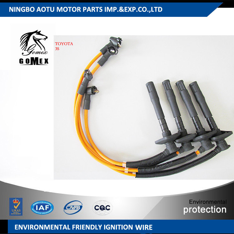 7mm Silicone Ignition Wire Set TOYOTA 3S Solid Core Spark Plug Wires