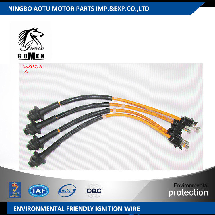 High Voltage Silicone Ignition Wire Set , TOYOTA 3Y Spark Plug Wires Replacement