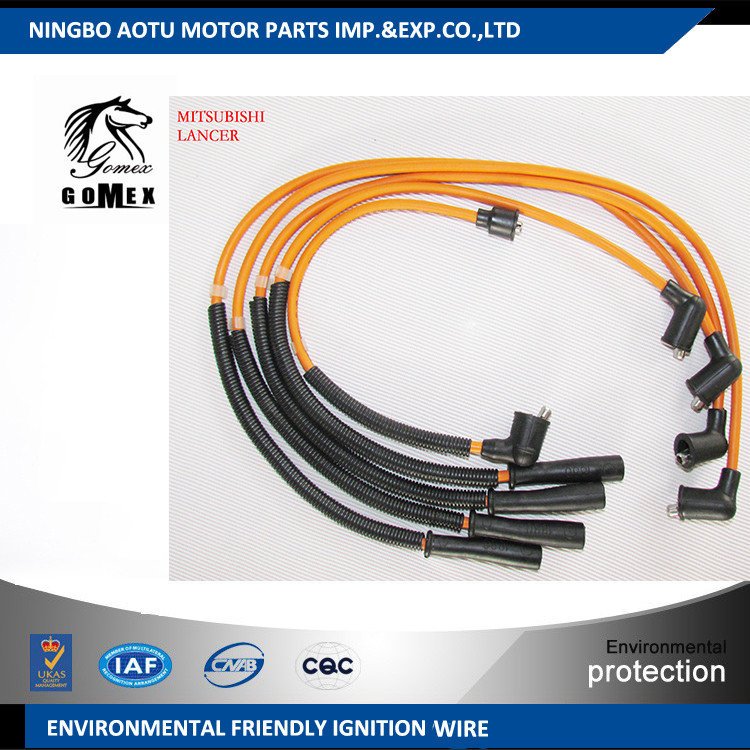 High Voltage Silicone Ignition Wire Set , 7mm Solid Core Spark Plug Wire For MITSUBISHI LANCER