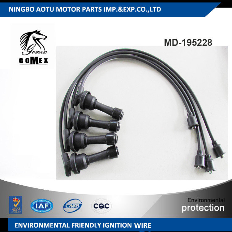 High Voltage Silicone Ignition Wire Set , Spark Plug Wire Set MD-195228 for MITSUBISHI
