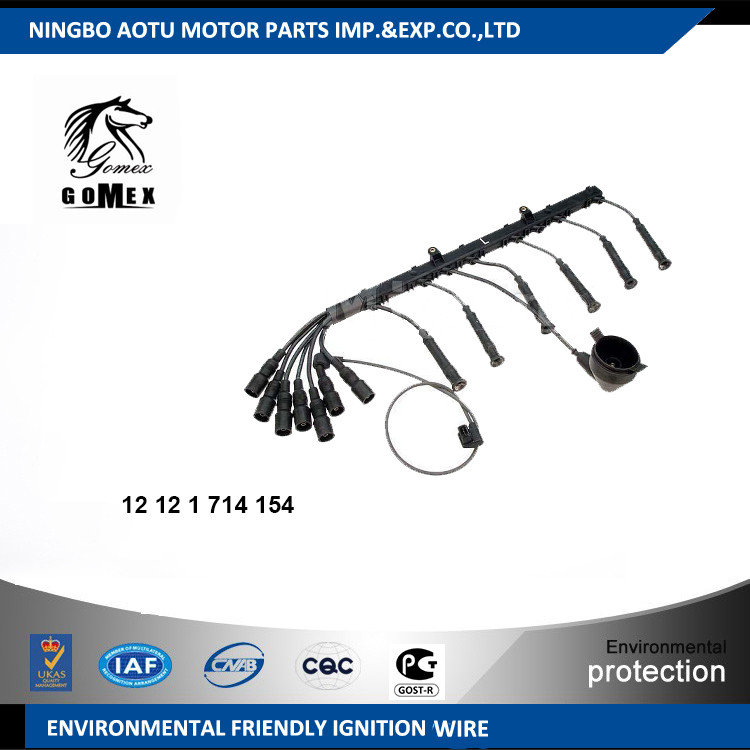 Colored High Heat Steel Braided Spark Plug Wires Single Spark