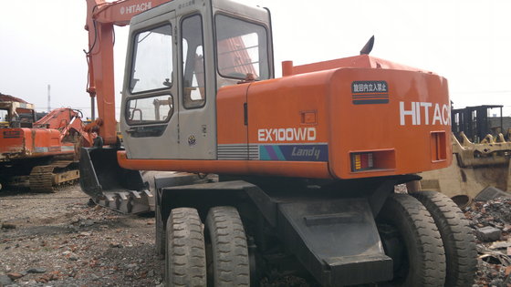 One year Warranty EX100WD hitachi wheel excavator,Japan excavator ex120-3,ex120-5,ex200-2,ex200-3,ex300 supplier