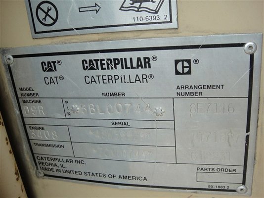 Used cat  bulldozer D9R ,also D6H,D6G,D7H,D8H,D8R,D8N,D9L used bull dozer supplier