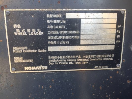 High condition  WA380-6 komatsu loader,used loader WA70,WA380-3,WA320,WA470 supplier