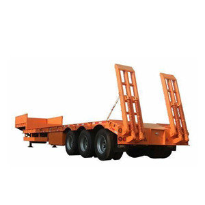 4 axles Semi-Trailer/Heavy Lowbed Semi-Trailer/4 axles flatbed semi-trailer