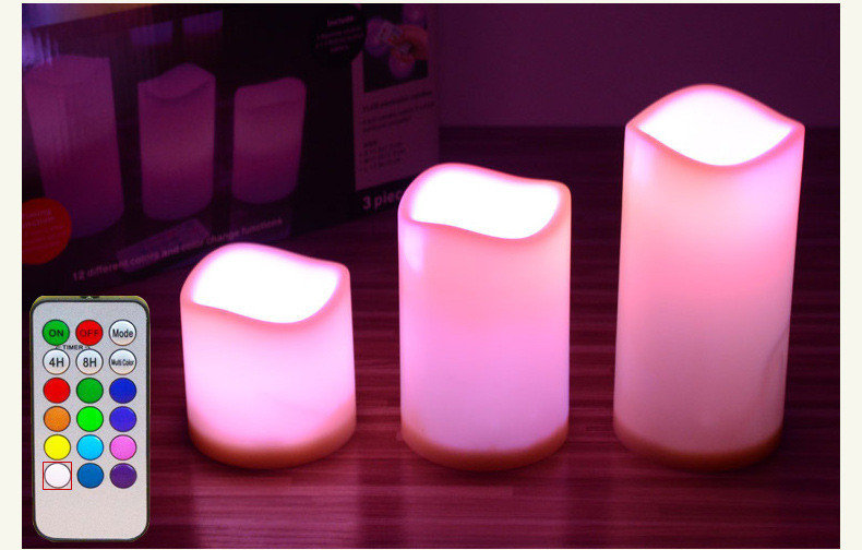 2015 LED On-Off Magic Happy Hirthday Led Flameless Candle/Light One Color Led Candle