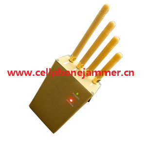 Handheld Cellphone GPS Jammer 3Watts output power + four Antennas