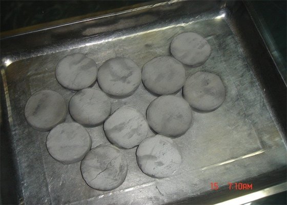 Cast or sintered and crushed disk  crushed by user thermal spraying HVOF