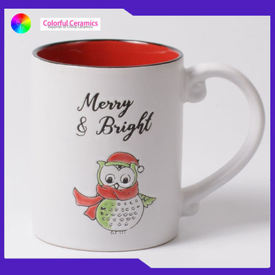 Customized Hand Painted Ceramic Coffee Mugs Cute Can Be Used As Gift