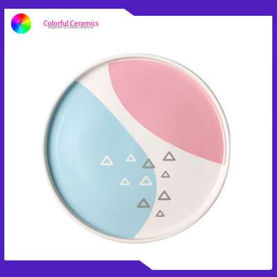 Dessert Personalised Porcelain Plates , Custom Ceramic Dinner Plates 8 Inch
