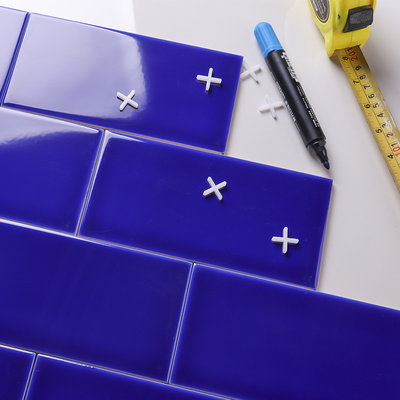 Van de Muurtegels 10x20 Cm van de schat Blauwe Moderne Keuken Decoratieve de Douchetegel