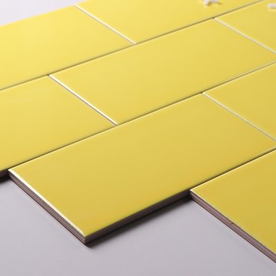 10 x 20 Moderne Tegels van de Keukenmuur voor de Gele Kleur van Keukenbacksplashes