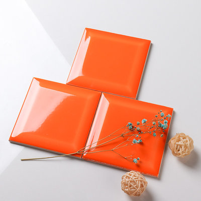 De Muurtegels 10x10, Decoratieve Keramische tegel 4x4 van de zon Oranje Moderne Keuken