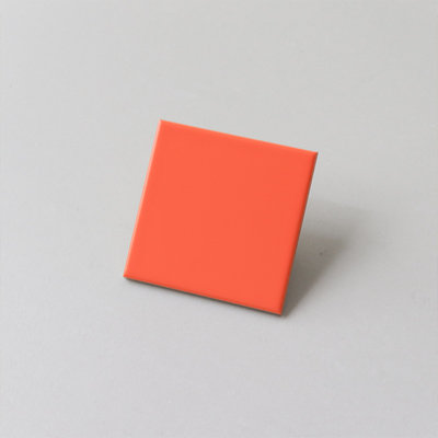 Decoratieve Binnenlandse Kleuterschool Verglaasde Muurtegel 100*100mm in Oranje Kleur