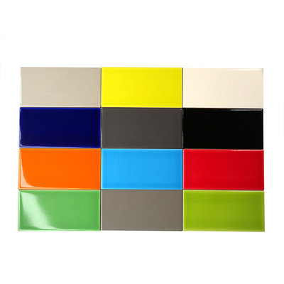 Tegels 75mm X 150mm van de schat Blauwe Kleurrijke Muur Afgeschuinde Rand 7mm Dikte