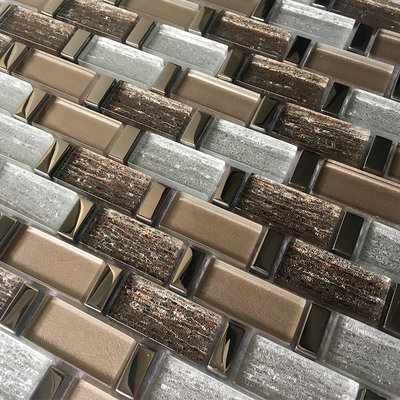 Decoratie Gekleurde Tegels 300x300mm van het Glasmozaïek voor Keuken Backsplash