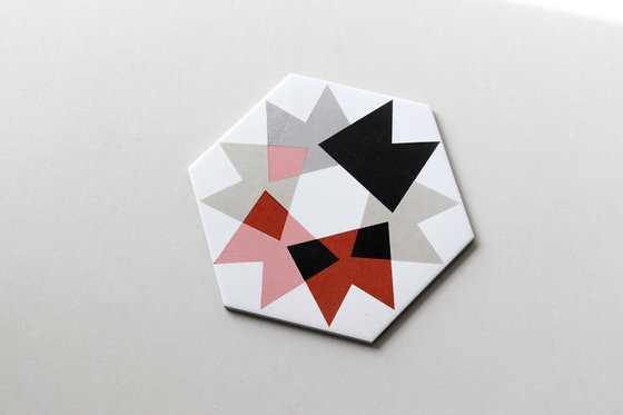 Vlotte van het de Tegelporselein van het Glans Ceramische Hexagon Mozaïek Hexagon Tegel 8“ X 9,2“