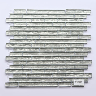 Duurzame Lineaire Strook Gekleurde Glastegels, Tegel van de Mozaïek de Decoratieve Muur