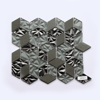 Van het het Glasmozaïek van het Misstap niet Kristal van het de Tegelstoilet Hexagon Gevormde de Vloertegel 300X300