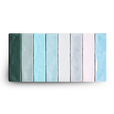 De golvende van het de Duimcement van Randkeramische tegels 3x12 van de de Kleurenkeuken Groene Decoratieve Tegels