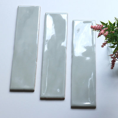 De golvende van het de Duimcement van Randkeramische tegels 3x12 van de de Kleurenkeuken Groene Decoratieve Tegels