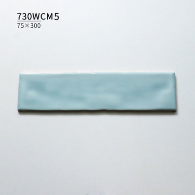 75*300mm van de van het Achtergrond ontvangstgebied de Rand Ceramisch Duck Egg Blue Tile Decorgolf