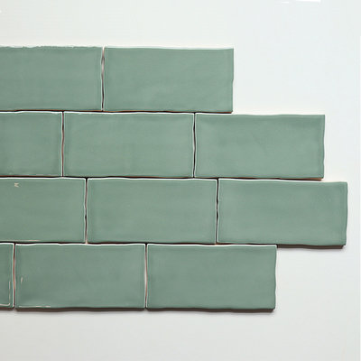 3x6 van het Decorjade green irregular edge wave van de duimmuur de Tegels van de de Randmetro