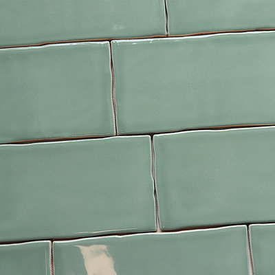 3x6 van het Decorjade green irregular edge wave van de duimmuur de Tegels van de de Randmetro