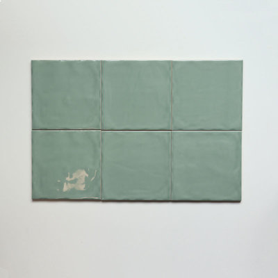 Ongelijke Oppervlakte 15x15cm van het huisdecor Donkergroene Ceramische Muurtegel