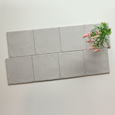 Duim Grey Glazed Wall Tile van de achtergronddecoratie de Ongelijke Oppervlakte 6x6