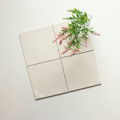 Binnenlands Verglaasd Ash Grey Color Ceramic Decorative Square betegelt 150 x 150mm