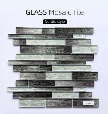 Het nieuwe van het de Strookglas van Backsplash van de Tendenskeuken van de het Mozaïekkeuken Mozaïek van Backsplash betegelt Decoratief