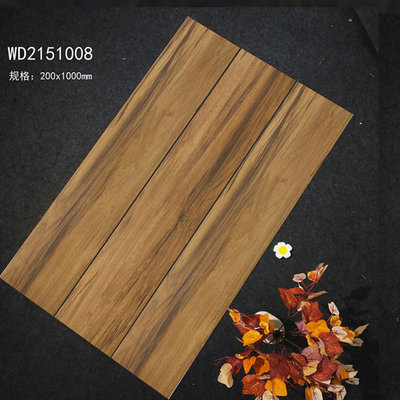 200x1000mm/8x40 van de Duim het Donkere Bruine Woonkamer/Badkamers Rustieke Ceramische Houten Tegels Vloeren