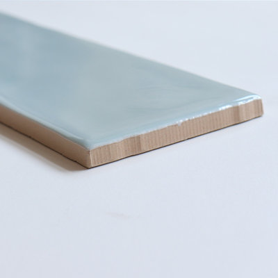 75*300mm/3x12 van de de Randkeramische tegel van de Duimgolf Badkamers van Gray Surface Wall Tile For de Lichte