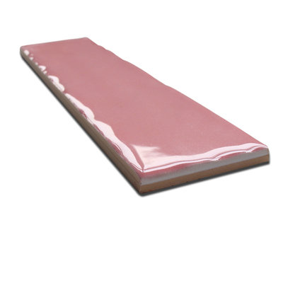 5x20cm/2x8 Ceramische de Muurtegels van de duim Roze Kleur voor de Badkamers van de Dochters