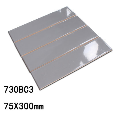 De zuivere Grijs/Duim van Gray Color Tile With Size 75x300mm/3*12 voor de Muurtegel van de Woonkamerdecoratie