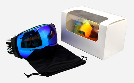 Gafas antis del esquí de la niebla de las lentes duales esféricas suaves de TPU con el marco de TPU
