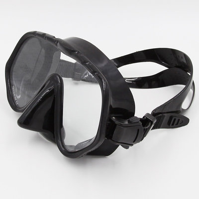Certificado libre del CE de la máscara de la zambullida del mar de las gafas de la zambullida del líquido negro y rojo