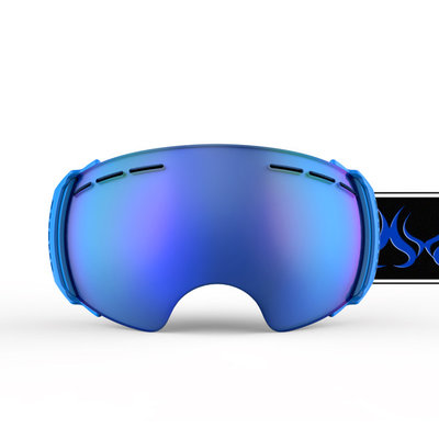 Gafas de encargo profesionales de la snowboard de la lente del espejo de las gafas del esquí para el adulto