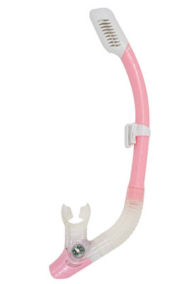 Tubo respirador rosado de la zambullida del tubo de la PU del pedazo del mes del silicón para zambullirse y nadar
