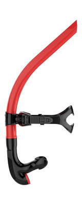 PU negra y roja adulta que nada Snorkle con la boquilla del silicón para el entrenamiento del nadador