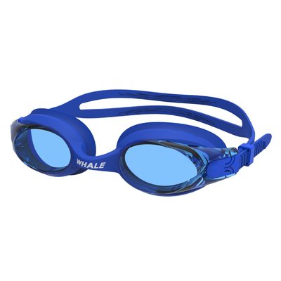 Gafas de la natación del agua abierta del azul/del silicón del mar con la lente granangular de la curva