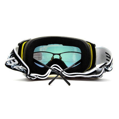 Gafas duplicadas Frameless niebla anti, diseño del esquí de Vision de la lente estupenda del doble del soporte